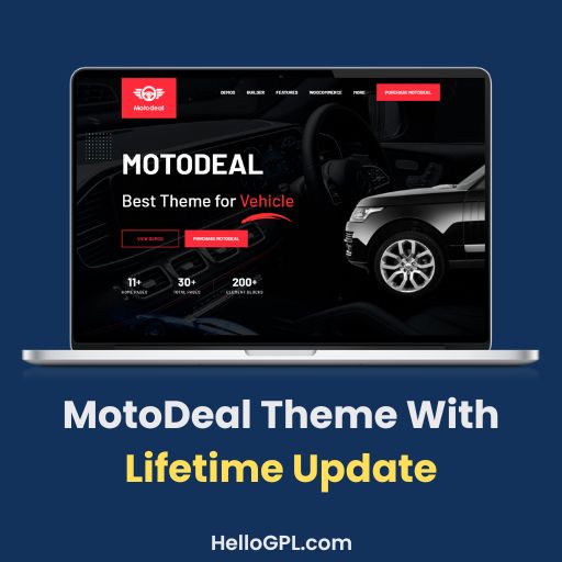 MotoDeal Theme Activation With Key (Lifetime Auto Update)